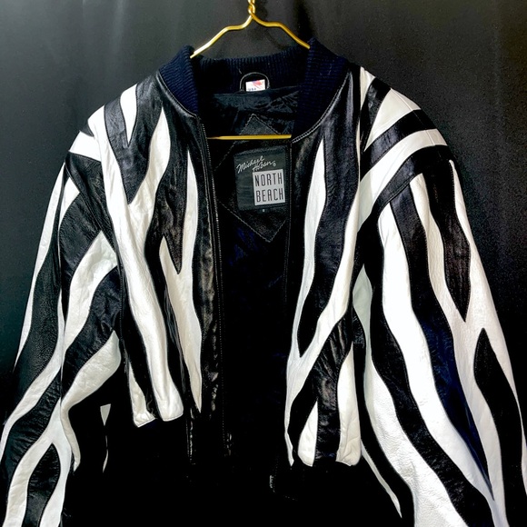 North Beach Leather | Jackets & Coats | North Beach Real Leather Zebra ...